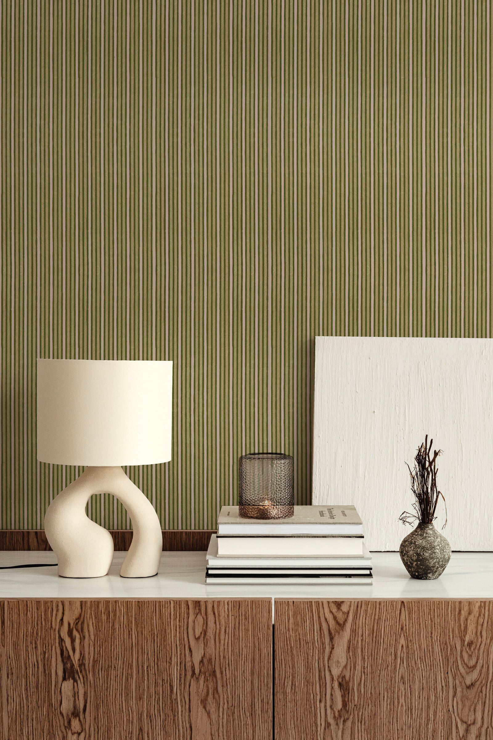 Tropical Stripes Wallpaper from Painted Forest | Tilla x Nilaya, Asian ...